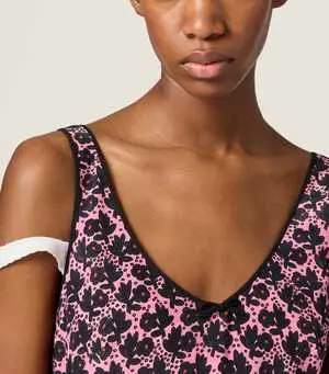 Miu Miu Floral Print Mini Dress