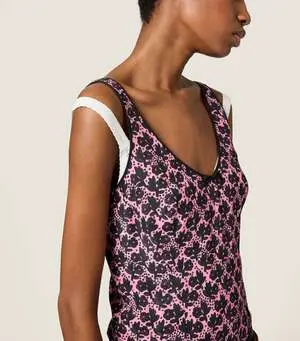 Miu Miu Floral Print Mini Dress
