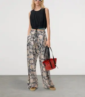 Loewe X Paula’s Ibiza Silk Trousers