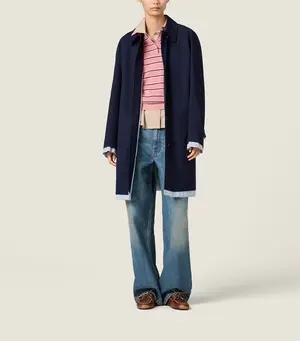 Miu Miu Stretch-cotton Striped Polo Shirt