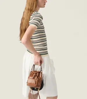 Miu Miu Striped Henley Top