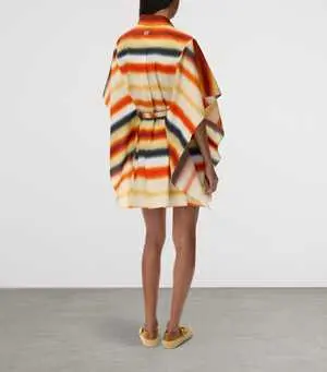 Loewe X Paula's Ibiza Cotton-blend Striped Kaftan