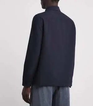 Paul Smith Seersucker Twin-pocket Overshirt - Blue