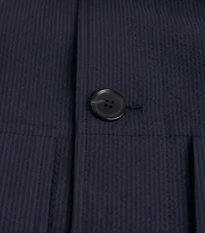 Paul Smith Seersucker Twin-pocket Overshirt - Blue
