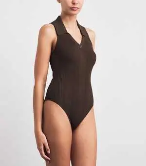 Sandro Knitted Polo Bodysuit