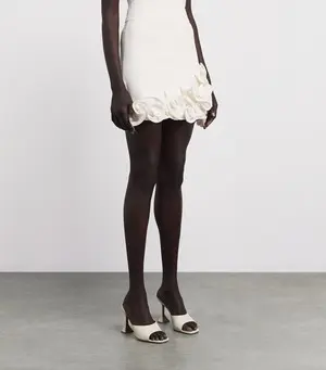 Sandro Knitted Floral Mini Skirt