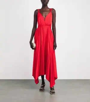 Sandro Asymmetric Maxi Dress