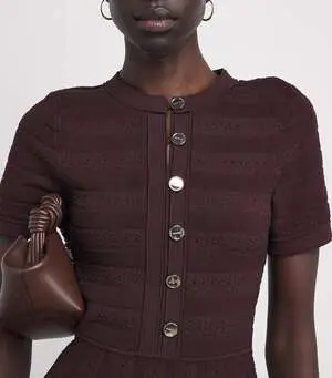 Sandro Knitted Mini Dress - Brown