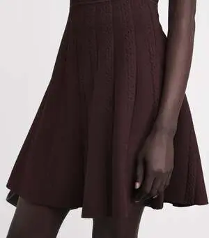 Sandro Knitted Mini Dress - Brown