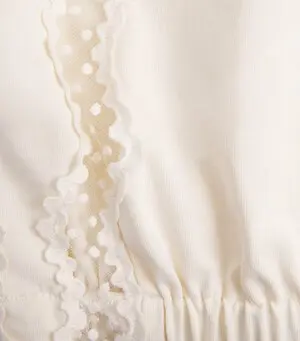 Sandro Cotton Lace Crop Top