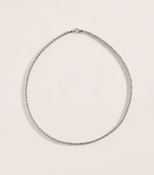 Tom Wood Sterling Rope Chain Necklace - Silver