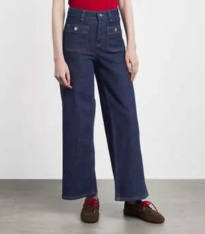 Maje Patch-pockets Flared Jeans