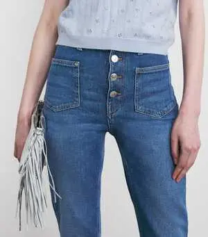 Maje Patch-pockets Flared Jeans