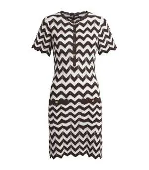 Maje Cotton Knitted Mini Dress