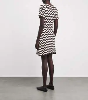Maje Cotton Knitted Mini Dress