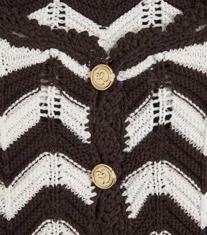 Maje Cotton Knitted Mini Dress