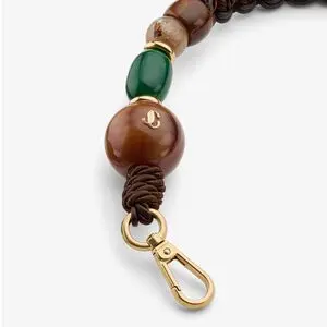 JIMMY CHOO Braided Strap With Beads
