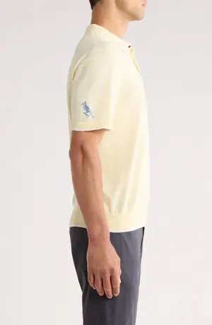MALBON Blue Jay Knit Polo
