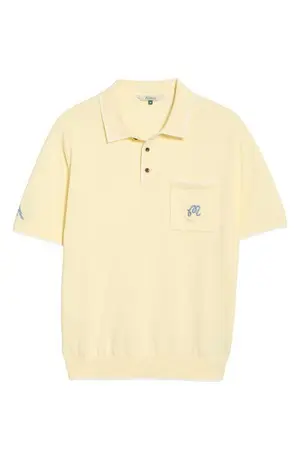 MALBON Blue Jay Knit Polo