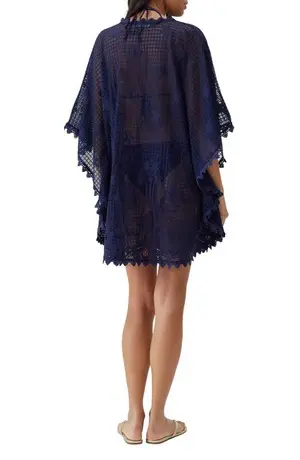 Melissa Odabash Josie Open Knit Cover-up Caftan