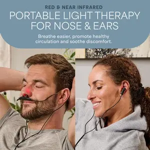 LIFEPRO Red Light Therapy Device For Nose & Ears Infrared Sinus Relief