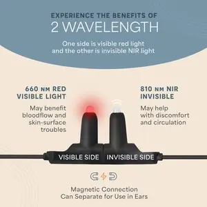 LIFEPRO Red Light Therapy Device For Nose & Ears Infrared Sinus Relief