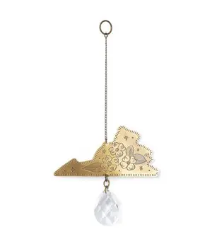 MATR BOOMIE Virginia State Dogwood Engraved Suncatcher - Brass