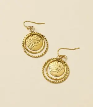 MATR BOOMIE Yashi Embossed Ring Dangle Earrings