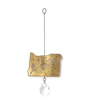 MATR BOOMIE Oregon State Grape Engraved Suncatcher - Brass