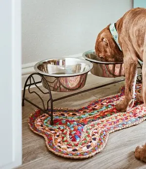MATR BOOMIE Chindi Rug Dog Bone Pet Food Matassorted