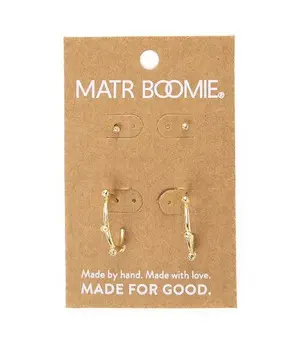 MATR BOOMIE Pari Dot Hoop Earring Set