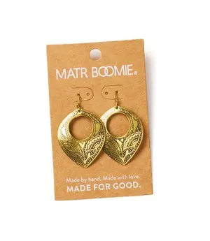 MATR BOOMIE Yashi Embossed Statement Earrings