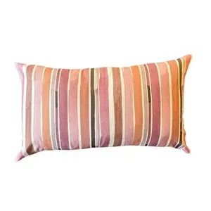 GOLDIE HOME Lisbon Stripe Lumbar Pillow - Pink
