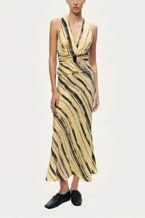 NOCTURNE Lightweight Printed Midi Skirt