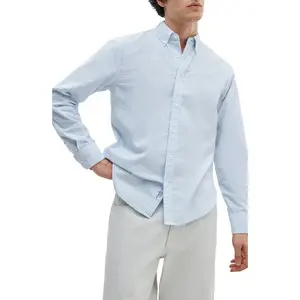 Rag & Bone Classic Fit Oxford Button-down Shirt - Light Blue Stripe