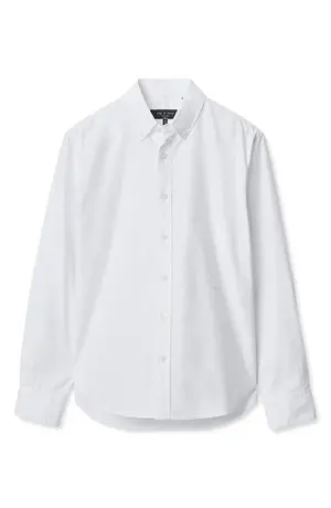 Rag & Bone Classic Fit Oxford Button-down Shirt - White
