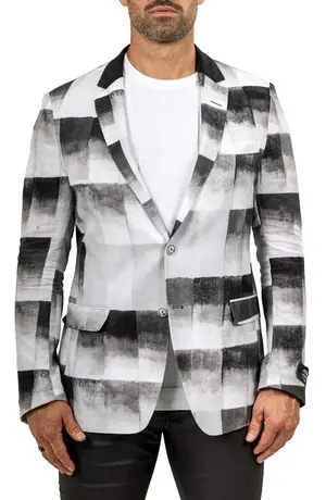 MACEOO Unconstructed Marthyr022 Patchwork Blazer