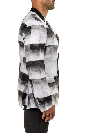 MACEOO Unconstructed Marthyr022 Patchwork Blazer