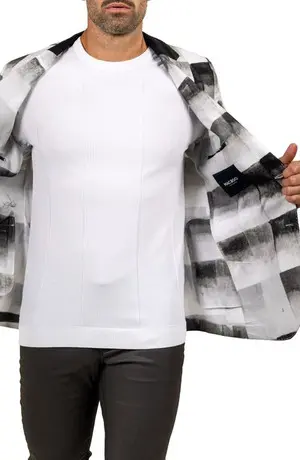 MACEOO Unconstructed Marthyr022 Patchwork Blazer