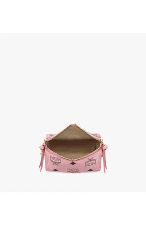 Mcm Diamant 3d Charm In Visetos - Soft Pink