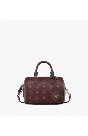 Mcm Ella Boston Bag In Maxi Visetos