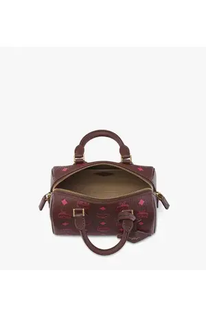 Mcm Ella Boston Bag In Maxi Visetos