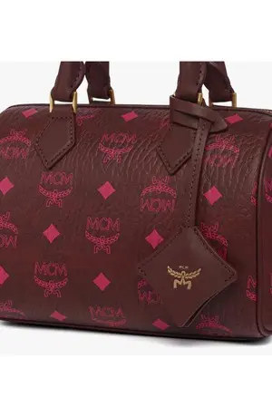 Mcm Ella Boston Bag In Maxi Visetos