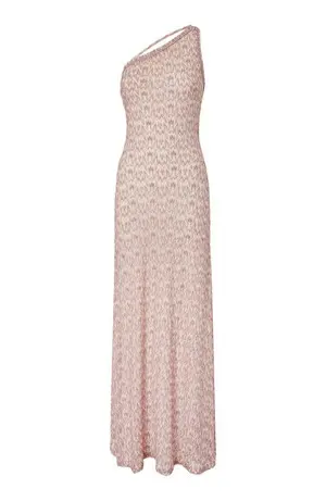 Missoni Foliage Pattern One-shoulder Dress - Multicoloured