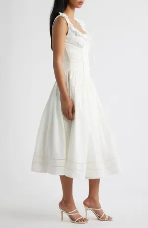 House Of Cb Stretch Cotton Broderie Dress