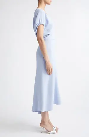 Victoria Beckham Edith Stretch Cady A-line Midi Dress