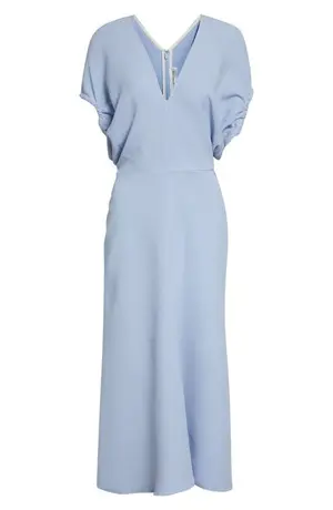 Victoria Beckham Edith Stretch Cady A-line Midi Dress
