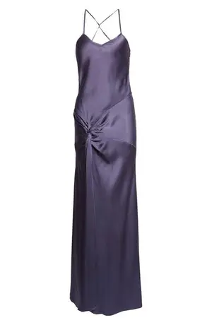 Victoria Beckham Draped Satin Camisole Gown