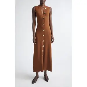 Altuzarra Axia Maxi Sweater Dress - 000258 Toffee