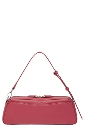 ORYANY Mini Canna Leather Shoulder Bag - Sun Red